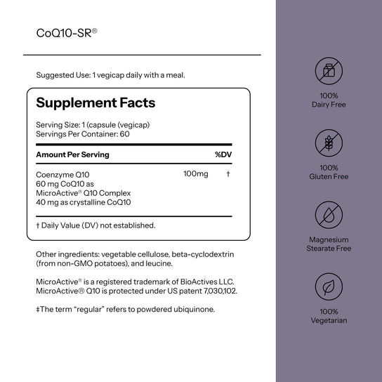 CoQ10-SR | Micronized CoQ10 Supplements | Quality of Life | Quality of Life