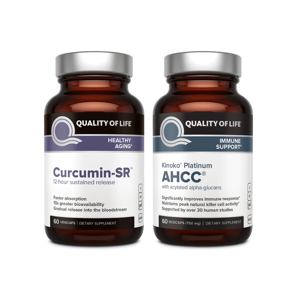 AHCC® Boost - Kinoko® Platinum and Curcumin-SR™ | Quality of Life